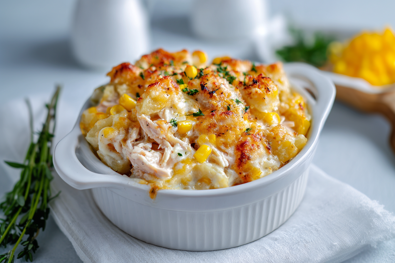 Chicken Corn Potato Bake (Creamy Comfort Casserole)