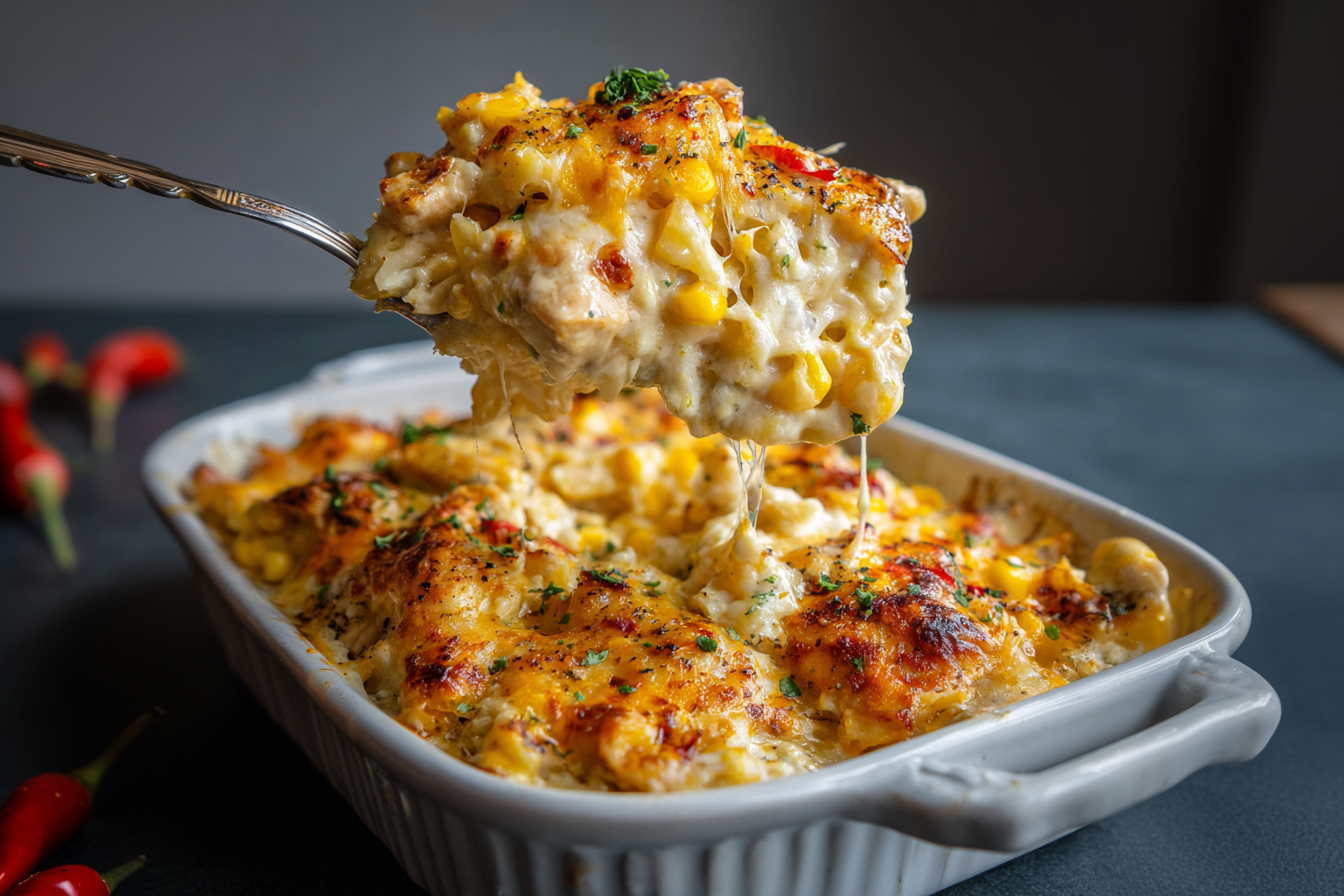 Extra Cheesy Chicken & Cream Cheese Oven Bake